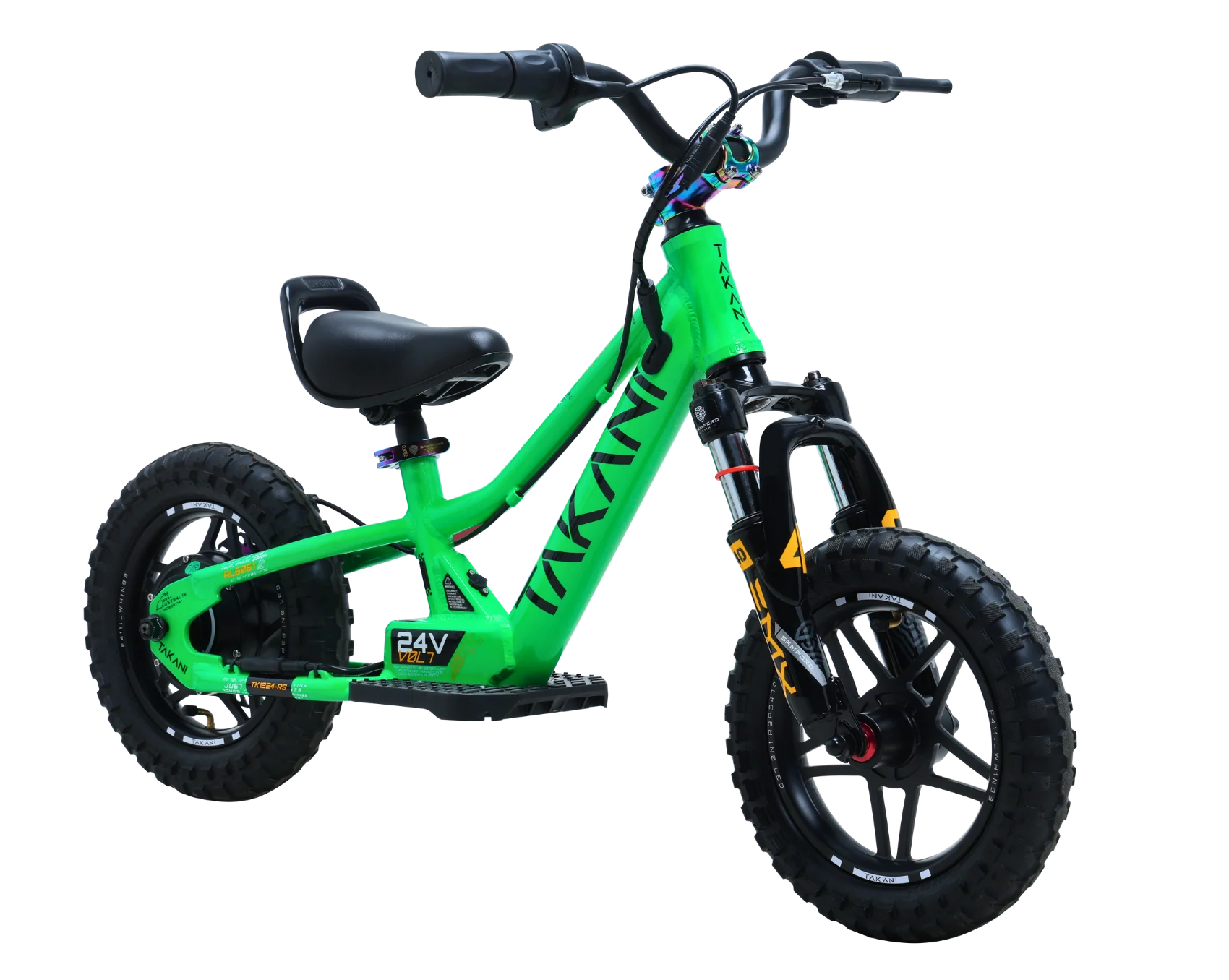 Takani Electric Balance Bike 12'' - TK1224-RS Sparkle Green – Hi5 ebikes